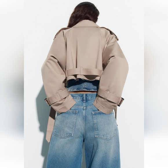 Zara | Jackets & Coats | Zara It Girl Cropped Trench Coat | Poshmark